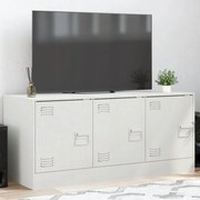 Fionshop 263670598 Tv skříňka bílá 99 x 39 x 44 cm ocel