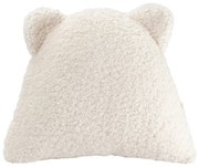 Krémový dětský pohovkový polštář z textilie bouclé Bear – Wigiwama