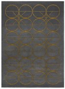Dywany Łuszczów, Kusový koberec Emerald 1010 grey and gold, 80x150, šedá, chodba / předsíň