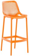 Plastová barová židle DS10778434 - Oranžová