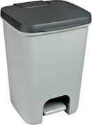 Šedý nášlapný plastový odpadkový koš 20 l Essentials – Curver