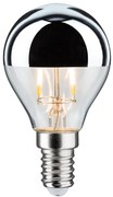 Paulmann 28663 LED žárovka se stříbrným vrchlíkem, 2,6W LED 2700K E14, výška 8cm