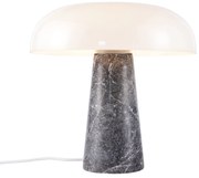 Nordlux 2020505010 Glossy, stolní lampa z šedého mramoru a skla, 1xE27 max.15W, ø 32cm výška 32cm