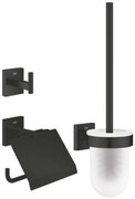 Grohe QuickFix Start Cube - Set doplňků pro toaletu 3 v 1, matná černá 411232430