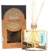 Organický difuzér 150 ml s tyčinkami, Frankincense&Myrrh