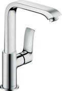 Hansgrohe Metris New, umyvadlová baterie s otočným výtokem a výpustí, chromová, 31087000