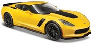 Kovový model maisto 2015 corvette z06, žlutá