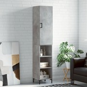Skříň highboard betonově šedá 34,5x34x180 cm kompozitní dřevo