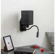 Brilagi - LED Nástěnná lampa NUBILA 1xE27/25W/230V + LED/3W černá