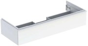 Geberit iCon - Umyvadlová skříňka, 118x25x48 cm, 1 zásuvka, lesklá bílá 502.313.01.1