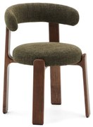 Khaki/hnědá jídelní židle z jasanového dřeva Granite – Kave Home