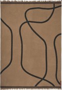 Světle hnědá deka 130x175 cm Shadow – Mette Ditmer Denmark