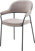 Béžová jídelní židle s područkami Kindersley – Unique Furniture