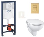 Závěsný wc set do lehkých stěn / předstěnová montáž GROHE Bau Ceramic SIKOGRSBAUSCGN0