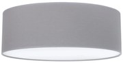 Stropní svítidlo Gaja, 1x šedé textilní stínítko, (bílé plexisklo), (fi 40cm)