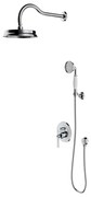 OMNIRES Armance - Sprchový set s baterií pod omítku, s tělesem, průměr 22,5 cm, chrom SYSAM10CR