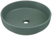 Comad Keramické umyvadlo na desku RIVER 1 FOREST GREEN MATT UN 40, zelená