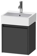 Duravit Ketho.2 - Umyvadlová skříňka 44x43x34 cm, 1 dvířka, panty vpravo, grafit mat K25070R49490000