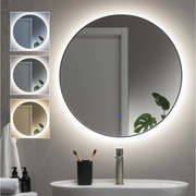 Brilagi - LED Koup. zrcadlo VENA BLACK LED/19W/230V 60 cm IP44 CRI 90 stmív.+CCT