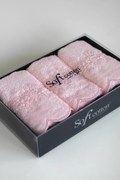 Dárková sada malých ručníků SILVIA, 3 ks Růžová