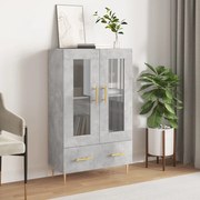 Skříň highboard betonově šedá 69,5x31x115 cm kompozitní dřevo