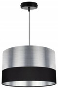 Závěsné svítidlo Chromic, 1x chromové textilní stínítko (výběr ze 2 barev), (výběr ze 2 barev konstrukce), (fi 35cm)