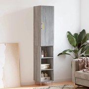 Skříň highboard šedá sonoma 34,5 x 34 x 180 cm kompozitní dřevo
