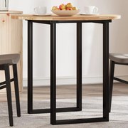 Stolní deska kulatá Ø 80 x 2 cm masivní akáciové dřevo