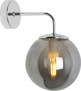 Nástěnná Lampa Do Obývacího Pokoje, Chrom, Skleněná Koule, Loft