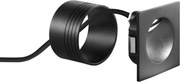 FAN INC-ONYX-Q1 NERO Zápustné venkovní svítidlo LED Onyx, černé, hliník, 2 W, 420 lm, 4000 K, IP54, 8 x 8 x 4 cm - FANEUROPE