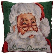 Červený povlak na polštář Santa Claus Christmas Rustic II - 44*44 cm