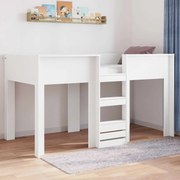 Patrová postel pro děti Bílá 90 x 190 cm Kompozitní dřevo 3410475
