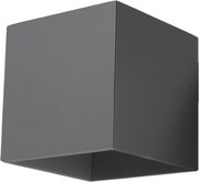 Sollux Lighting Nástěnné svítidlo QUAD 1 antracit