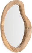 Nástěnné zrcadlo s dřevěným rámem 44x68 cm Selem – Kave Home