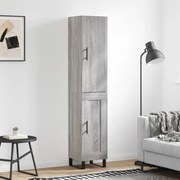 Skříň highboard šedá sonoma 34,5 x 34 x 180 cm kompozitní dřevo