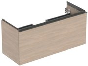 Geberit Acanto - Umyvadlová skříňka, 118x54x48 cm, 2 zásuvky, dub 503.006.JH.1