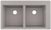 Hansgrohe Dřezy - Vestavný granitový dřez S510-F770, betonová šedá 43316380