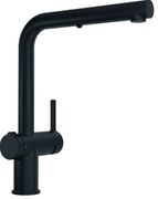 Franke Active - Dřezová baterie FN 5351.901, s ovládáním výpusti Twist a výsuvnou sprškou, matná černá 115.0669.769