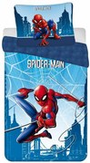 Jerry Fabrics Bavlněné povlečení 140x200 Spider-man modrý povlak na polštář 50x70 JF 02