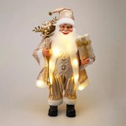 Santa Claus ve zlatém oblečení s LED 60 cm