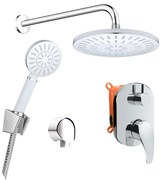 Mereo Sonáta - Sprchový set s baterií pod omítku, s tělesem, průměr 24 cm, chrom CB650SS1