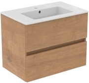 Ideal Standard Eurovit+ - Skříňka s umyvadlem, 55x70x44 cm, 2 zásuvky, přírodní dub R0573Y8