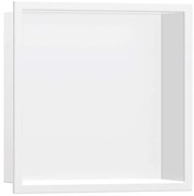 Hansgrohe XtraStoris Original - Výklenek do stěny s rámem, 30x30x7 cm, matná bílá 56093700