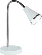 Reality Stolní LED lampa Arras, plast, bílá, 3000K, 350lm, 3,8W, pr.11,5 x 47 cm