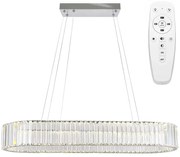 Toolight Závěsné designové osvětlení CRYSTAL LED + dálkové ovládání APP1547-CP Chrome