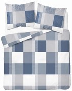 Detexpol Ložní prádlo z mikrovlákna 220x200 Crate blue grey 5038 A 65 Light