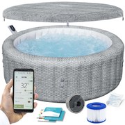 Dmuchané SPA Lay-Z Bali šedé pro 6 osob Bestway 6001N - Luxusní vířivka pro relaxaci a pohodu