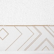 Ručník 70x140 Blanca 9 bílé zlato geometrie 500g/2 froté Limitovaná kolekce Eurofirany