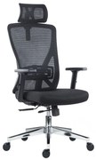 Kancelářská ergonomická židle Neoseat FLEX PRO — černá, nosnost 150 kg