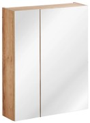 Comad Zrcadlová skříňka bez osvětlení Capri Oak 60 dub zlatý craft